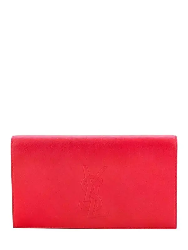 Saint Laurent Belle De Jour Large Clutch Bag - Pink