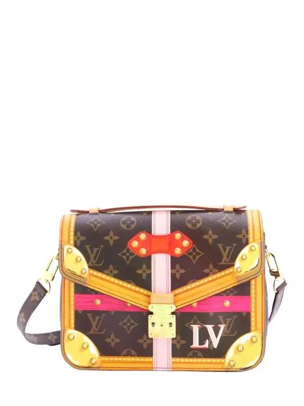 LOUIS VUITTON Pochette Metis Limited Edition Summer Trunks Monogram Canvas Crossbody Bag - Brown