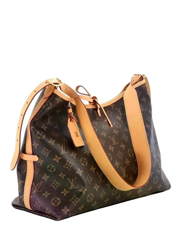 LOUIS VUITTON Carryall Monogram Canvas Mm Hobo Bag - Brown