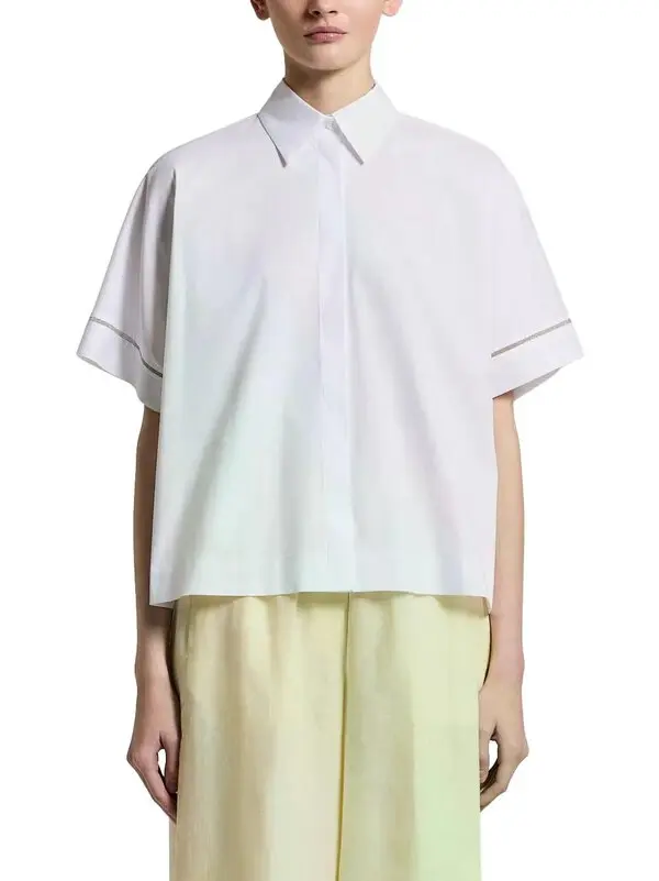 Peserico Embellished Short-sleeve Shirt - White
