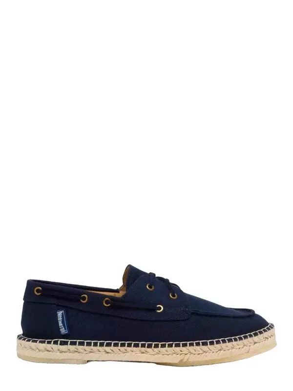 Vilebrequin Lace-up Canvas Boat Shoes - Blue