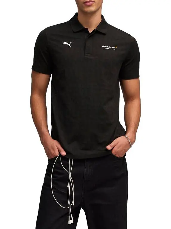 PUMA Mclaren Jacquard Logo Polo - Puma Black