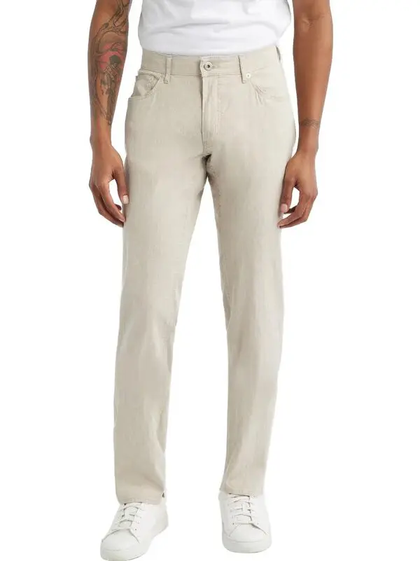 BRAX Chuck Modern Fit Linen Blend Five-pocket Pants - Beach