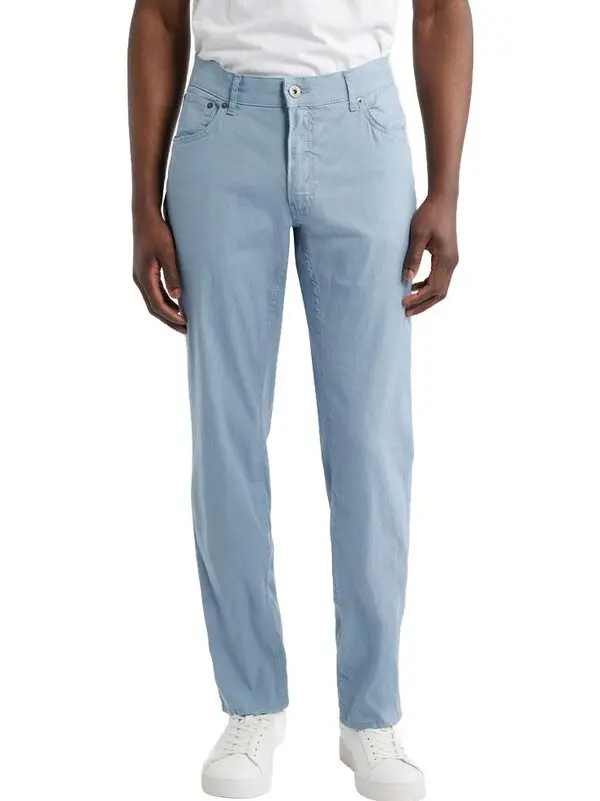 BRAX Chuck Modern Fit Linen Blend Five-pocket Pants - Riviera