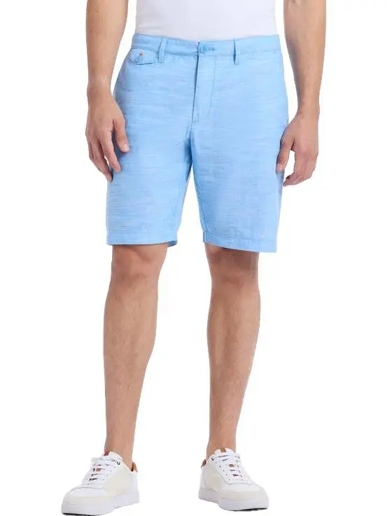 Robert Graham Dixton Cotton & Linen Shorts - Blue