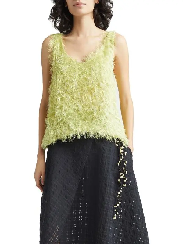KÚR Lilly Textured Cami - Lime Green