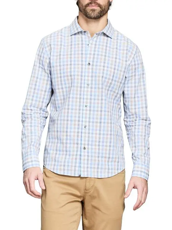 Billy Reid Hutcheson Tattersall Plaid Button-up Shirt - Blue Multi