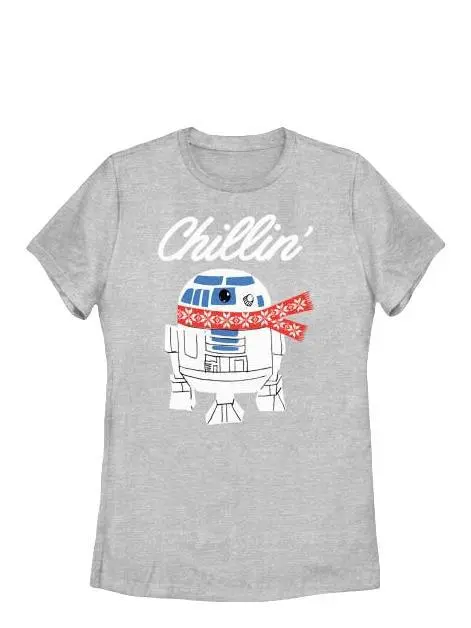 STAR WARS Chillin R2-d2 Graphic T-shirt - Athletic Heather