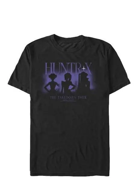 KPOP DEMON HUNTERS The Takedown Tour Silhouette Graphic T-shirt - Black