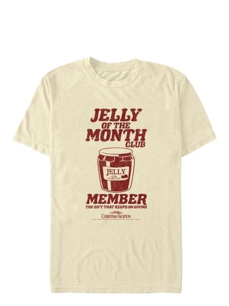 NATIONAL LAMPOON'S CHRISTMAS VACATION Jelly Of The Month Club Short Sleeve Graphic T-shirt - Beige
