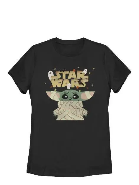 STAR WARS: THE MANDALORIAN Grogu Mummy Graphic T-shirt - Black