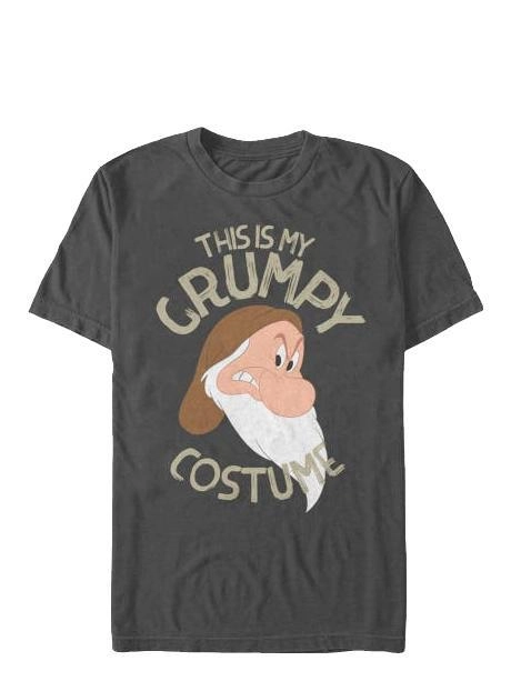 SNOW WHITE AND THE SEVEN DWARFS Snow White And The Seven Dwarves This Is My Grumpy Costume T-shirt - Charcoal
