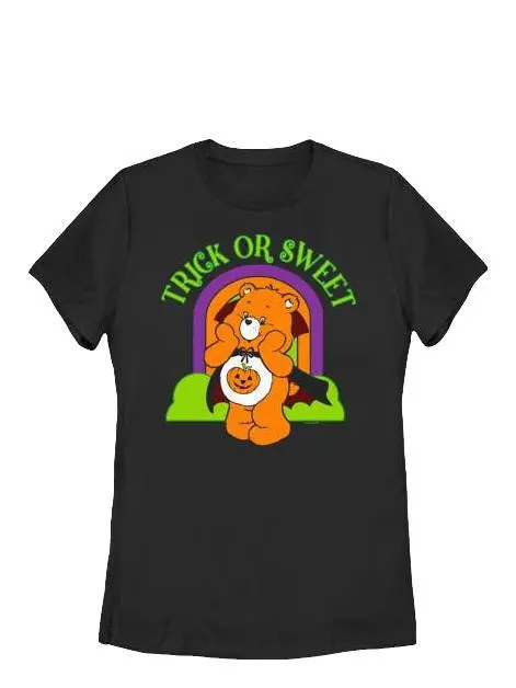 CARE BEARS Halloween Trick Or Sweet Graphic T-shirt - Black