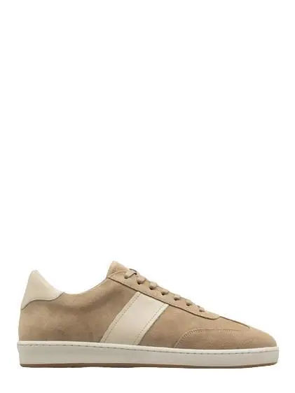 Jack Erwin Leather T-toe Sneakers - Sand Suede