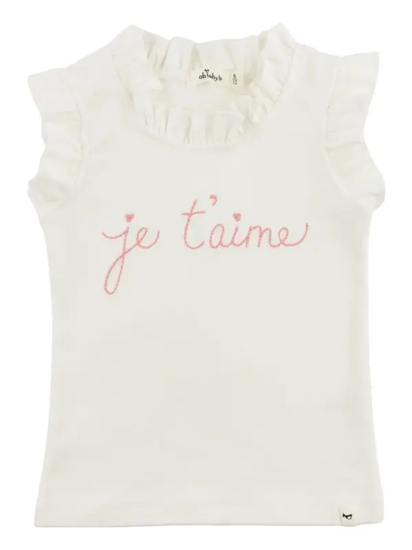 OH BABY! Je T'aime Rebekah Tank - Oyster