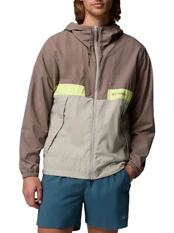 Columbia Spire Valley Water Repellent Windbreaker - Iron/flint Grey/neon Light