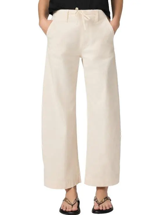 Paige Arellia Tie-waist Ankle Pants - Quartz Sand