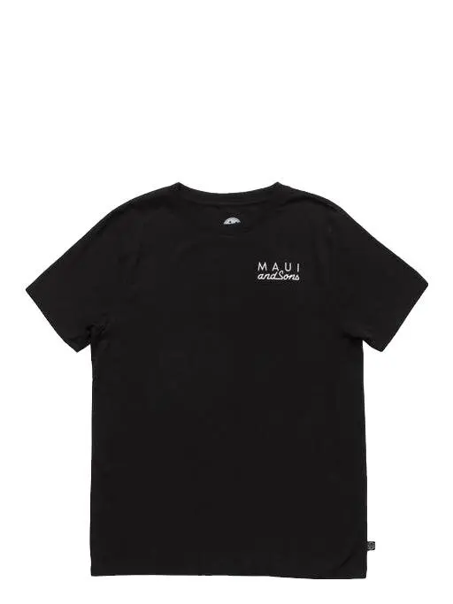 MAUI & SONS Cookie Logo Graphic T-shirt - Black