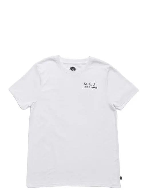MAUI & SONS Cookie Logo Graphic T-shirt - White