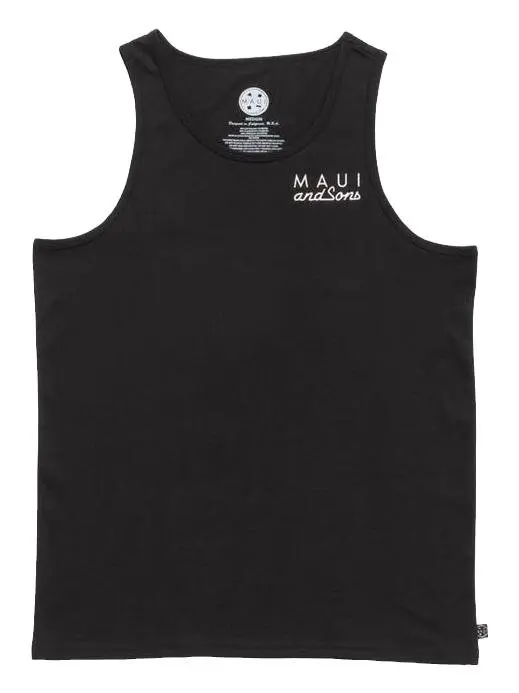 MAUI & SONS Cookie Logo Tank Top - Black