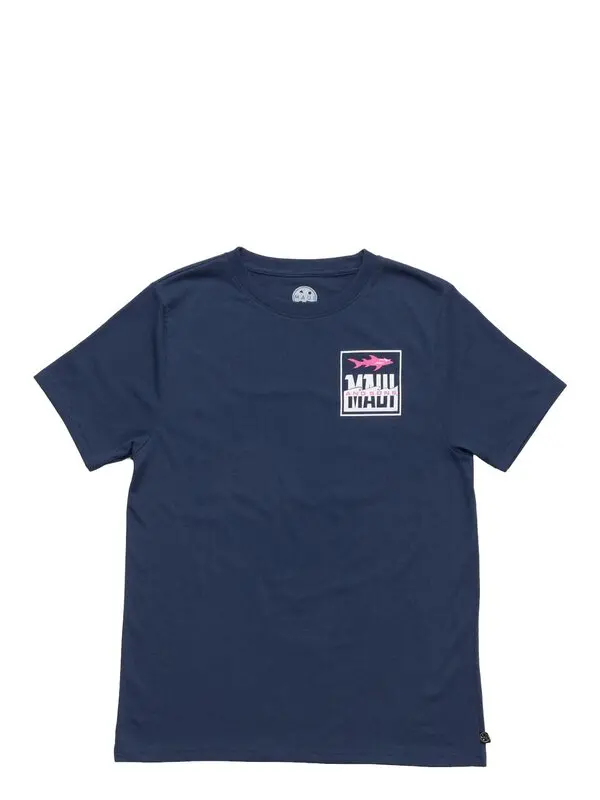 MAUI & SONS Fish Out Of Water Graphic T-shirt - Navy
