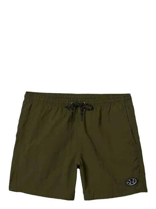 MAUI & SONS Skyburn Adventure Drawstring Shorts - Olive