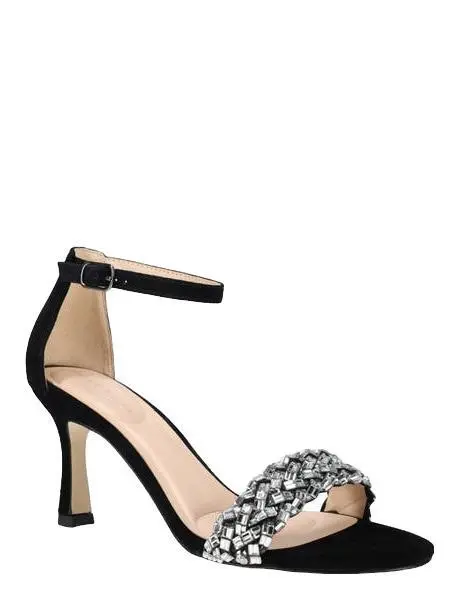 Pelle Moda Heidy Ankle Strap Sandal - Black