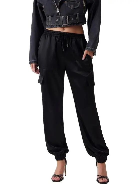 Guess Marzia Cargo Joggers - Jblack-black