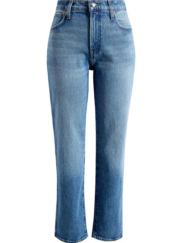Madewell The Longline Straight Leg Jeans - Pickett Wash