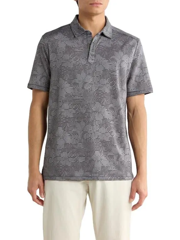 Tommy Bahama Costa Wave Twilight Canopy Seersucker Stripe Islandzone® Polo - Night Cap