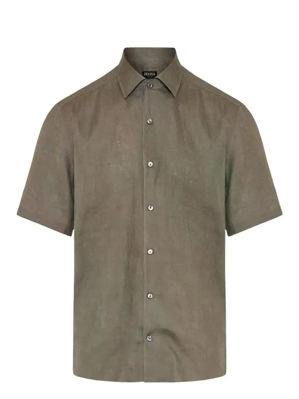 Zegna Button-up Shirt - Brown