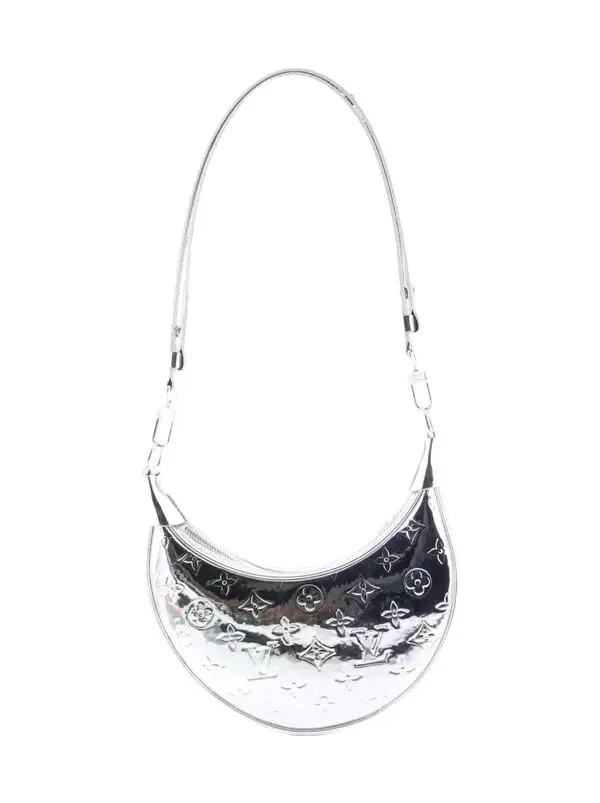 LOUIS VUITTON Loop Handbag Monogram Mirror Coated Canvas Pm - Silver