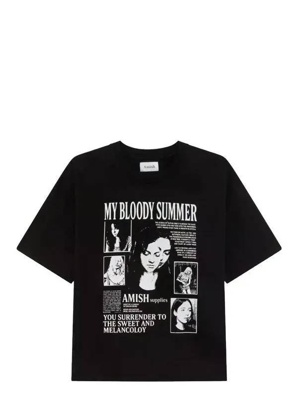 AMISH SUPPLIES Cropped T-shirt - Black