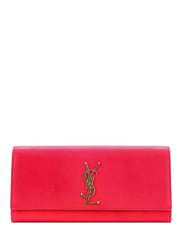 Saint Laurent Classic Monogram Long Clutch - Pink