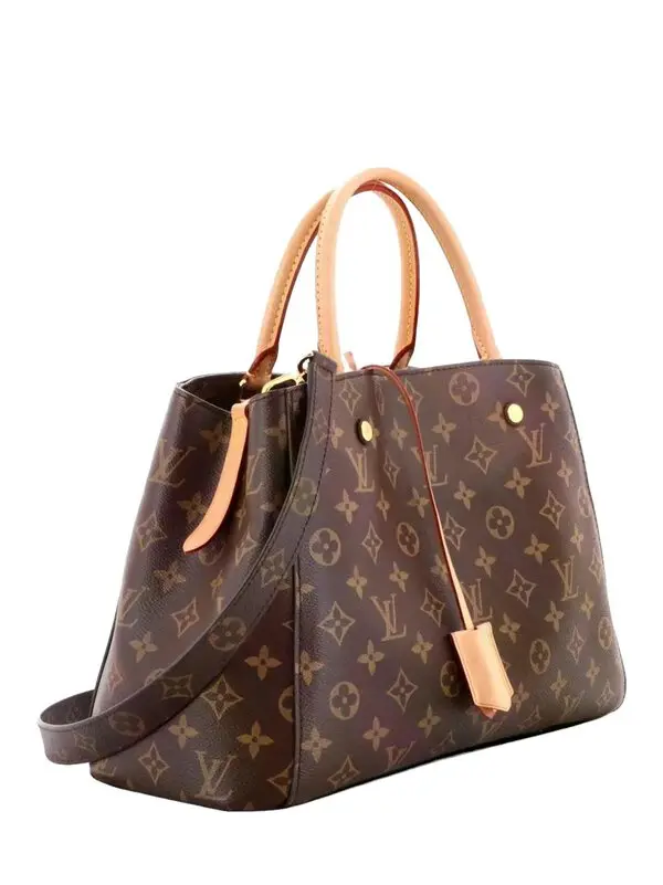 LOUIS VUITTON Montaigne Handbag Monogram Canvas Mm Tote - Brown