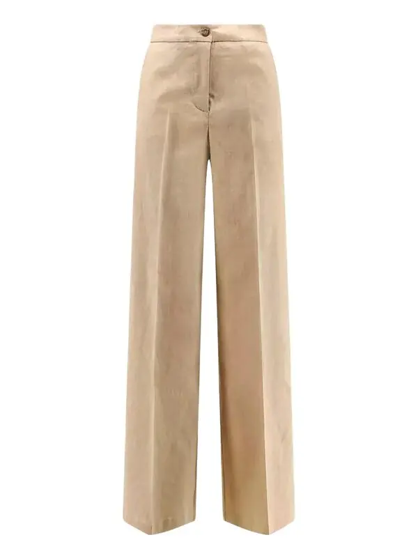 Pinko Buttoned Wide Leg Trousers - Neutrals
