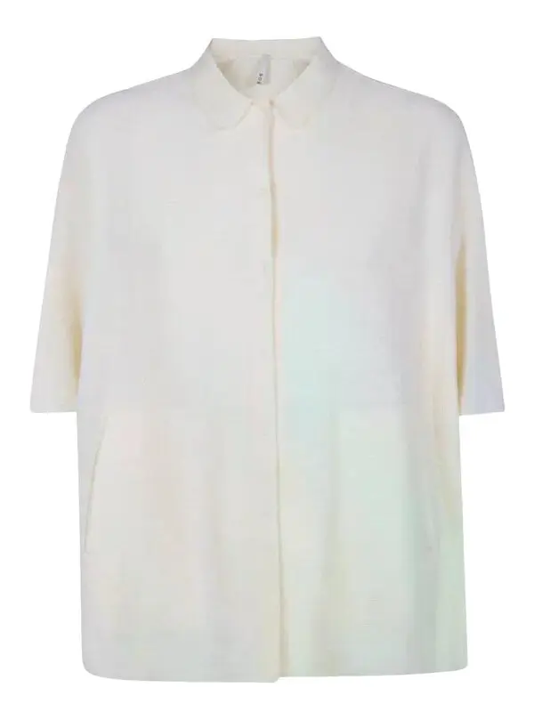 BOBOUTIC Collared Silk Shirt - Neutrals