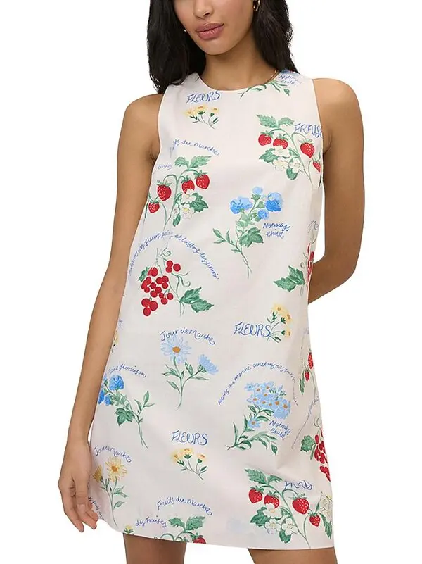 NOBODY'S CHILD Palermo Printed Mini Dress - White