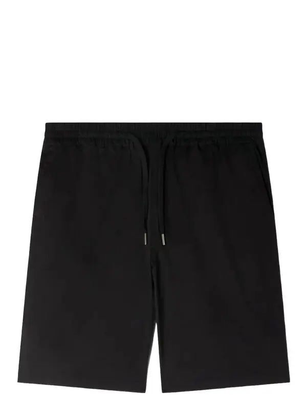 Sandro Cotton Shorts With Elasticated Waist - Black