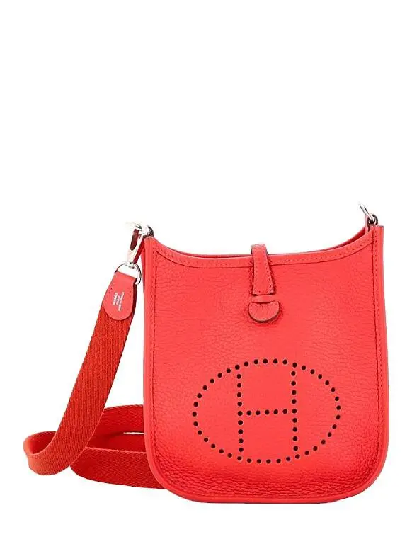 HERMES Tpm Evelyne Bag Gen Iii Clemence - Red
