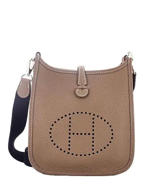 Hermès Tpm Evelyne Bag Gen Iii Clemence - Gray