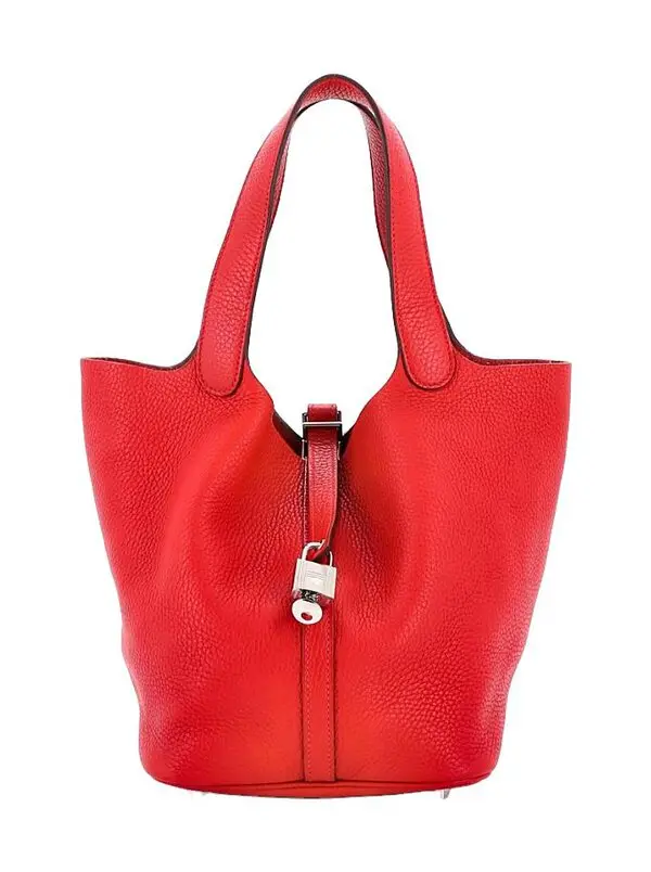 Hermès Picotin Lock Bag Clemence Mm - Red