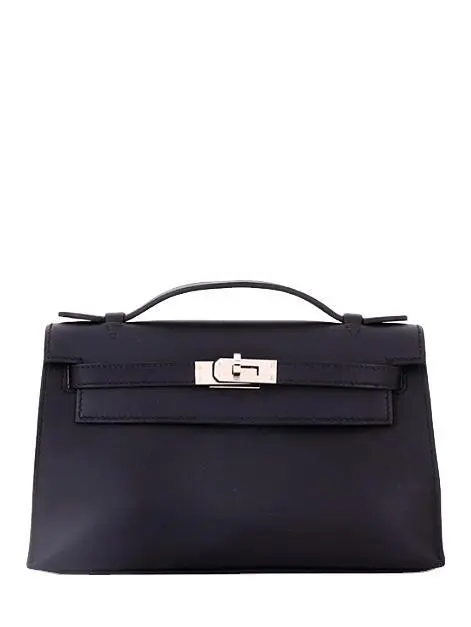 Hermès Kelly Pochette Swift - Black