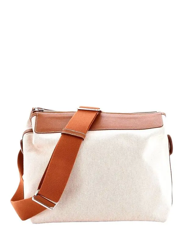 Hermès R.m.s 12h Bag Toile And Leather - Brown