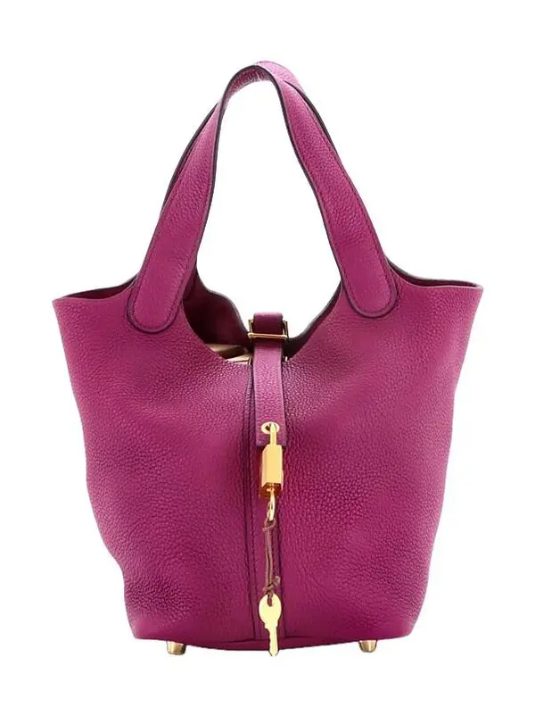 HERMES Pm Picotin Lock Bag Maurice - Purple