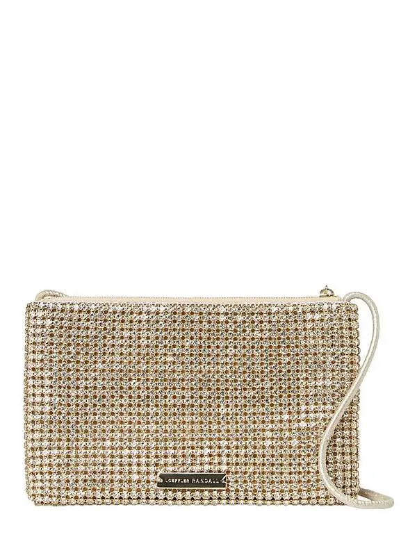 LOEFFLER RANDALL Yara Rhinestone Clutch - Gold