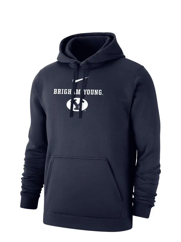 Nike Byu Club Fleece College Hoodie - Blue