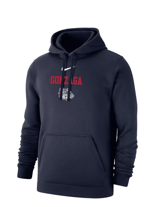 Nike Gonzaga Club Fleece College Hoodie - Blue