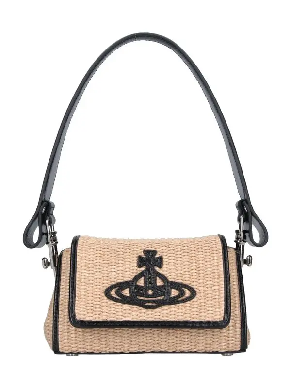 VIVIENNE WESTWOOD Hazel' Small Shoulder Bag - Beige