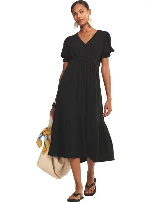 Velvet By Graham & Spencer Rivelle Midi Dress - Black